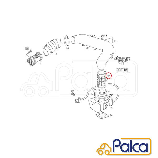 メルセデス ベンツ エアインテークブーツ | Cクラス|W202 S202/C280 | ミディアム/Eクラス|W124 S124 C124 ...