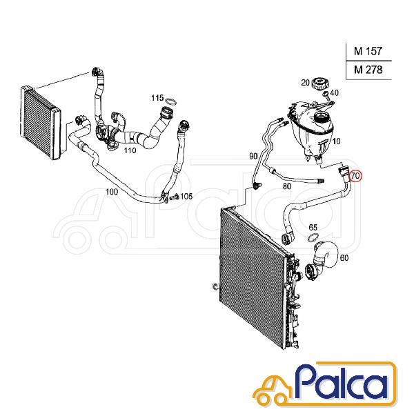 メルセデス ベンツ ウォーターホース/エキスパンションタンクホース | Sクラス/W222 | Sクラスクーペ/C217 A217 | 純正 ...