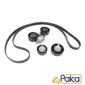 ランドローバー ファンベルト,テンショナー,アイドラプーリー 4点セット| レンジローバー イヴォーク1 L538/イヴォーク2 L551 ...